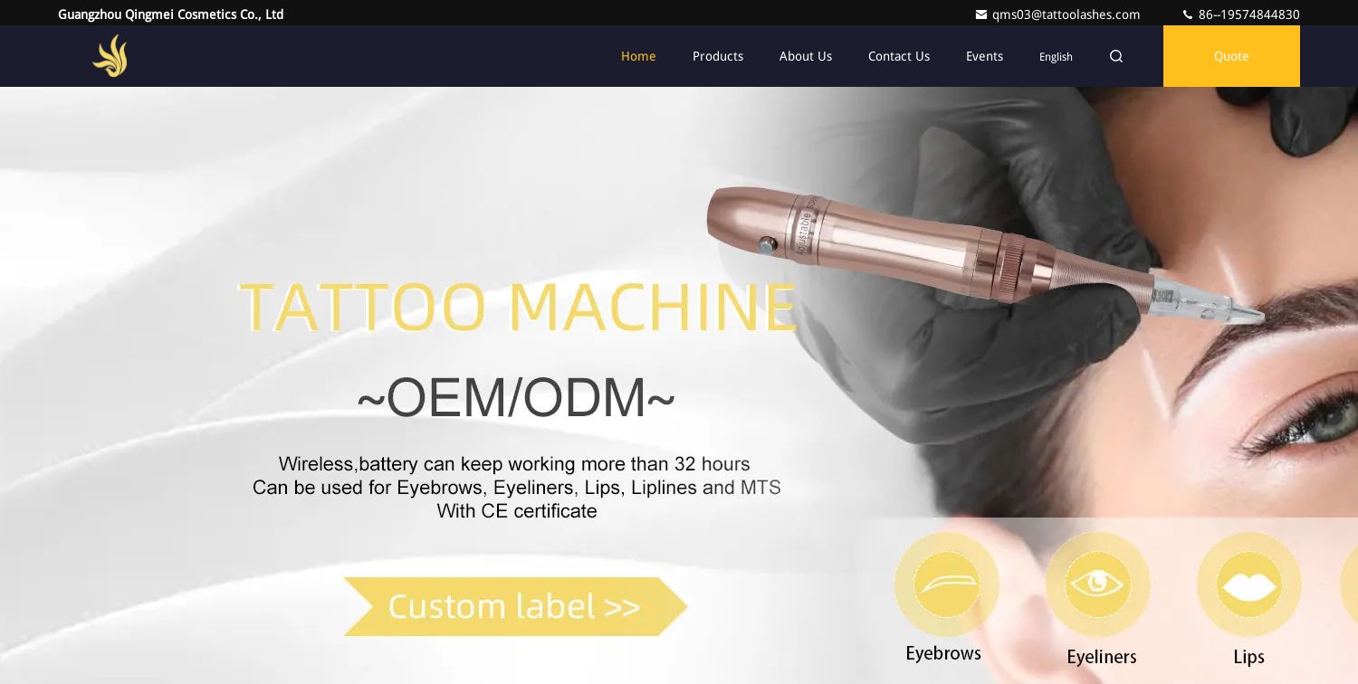 pc interface of permanentmakeuptattookit.com