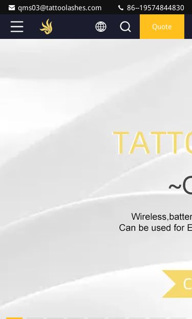 mobile interface of permanentmakeuptattookit.com