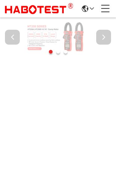 mobile interface of habotest.com