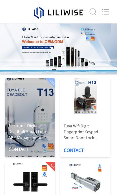 mobile interface of electronicdoor-locks.com