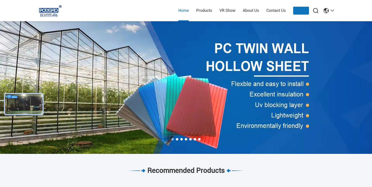 pc interface of pcpolygao.com
