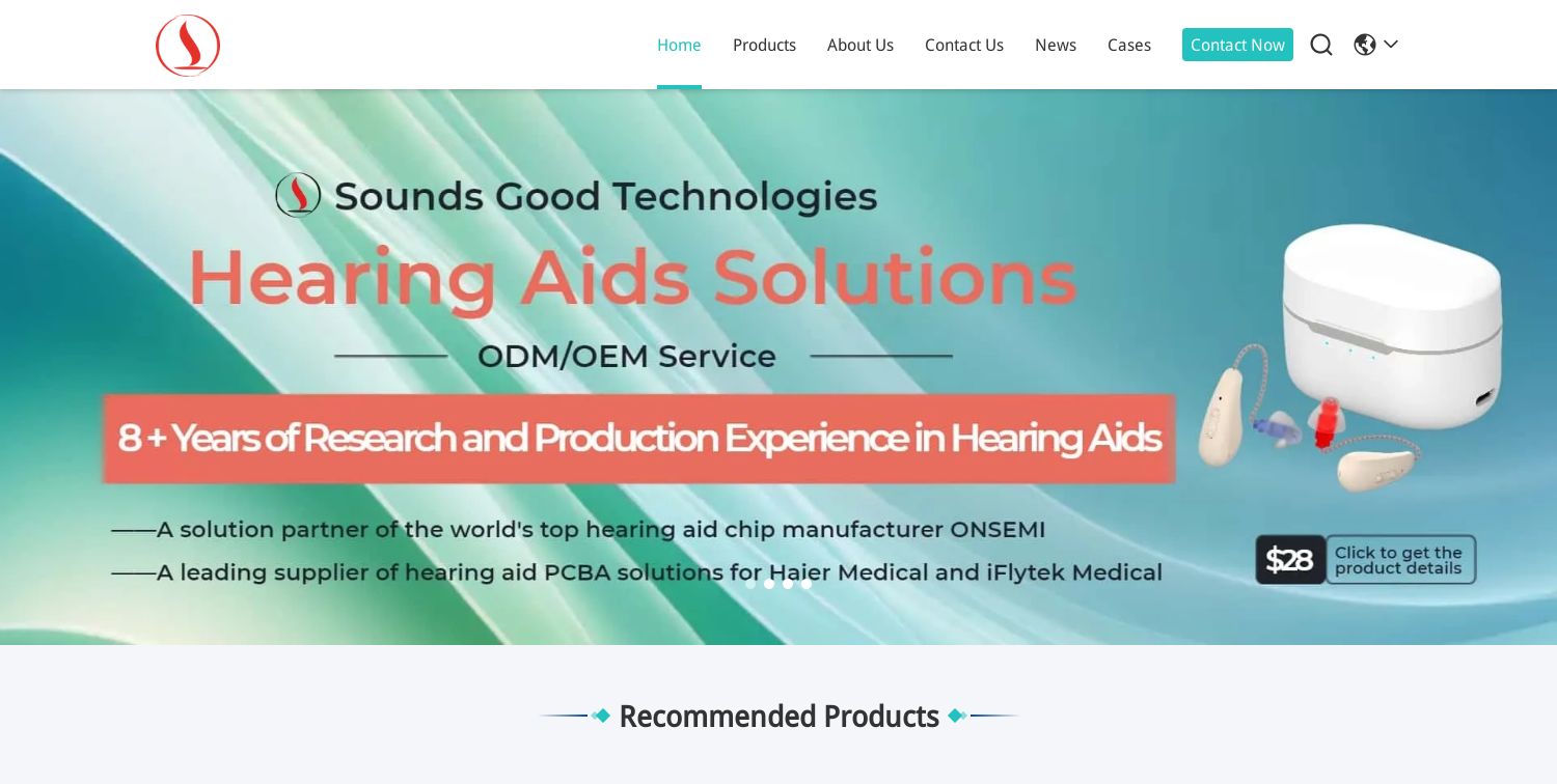 pc interface of hearingaids-solutions.com