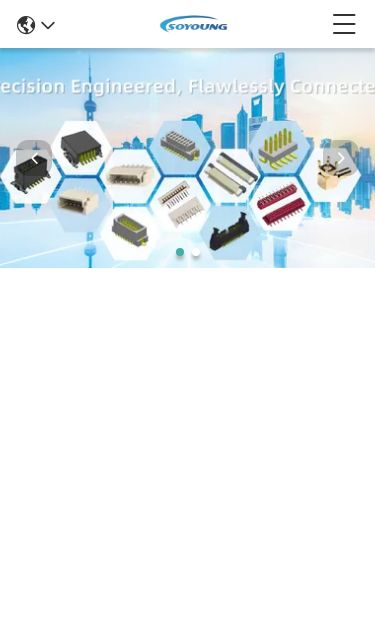 mobile interface of board-connectors.com