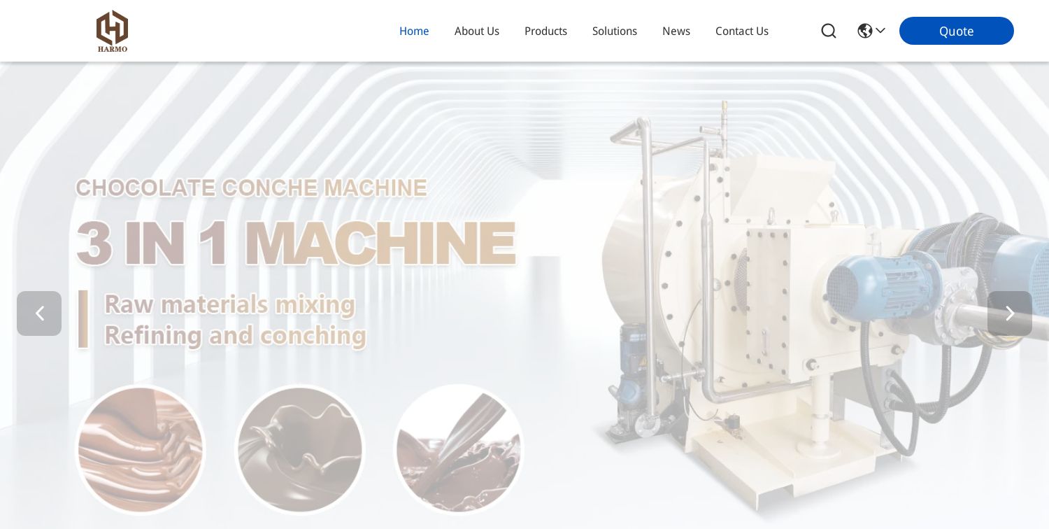 pc interface of chocolateconchemachine.com