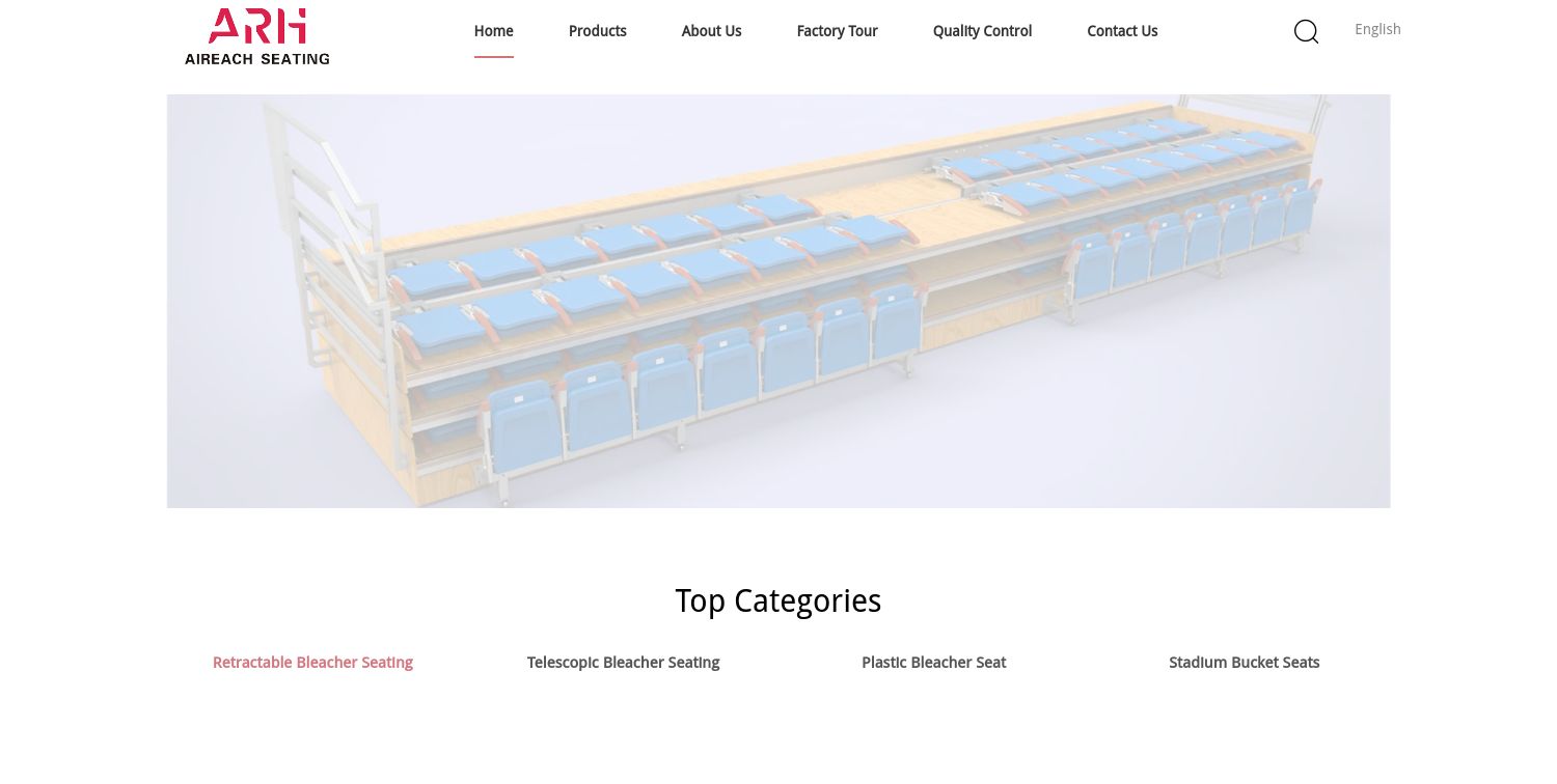 pc interface of bleachersseat.com