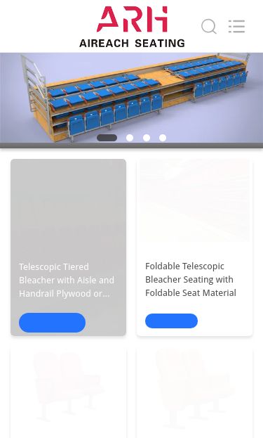 mobile interface of bleachersseat.com