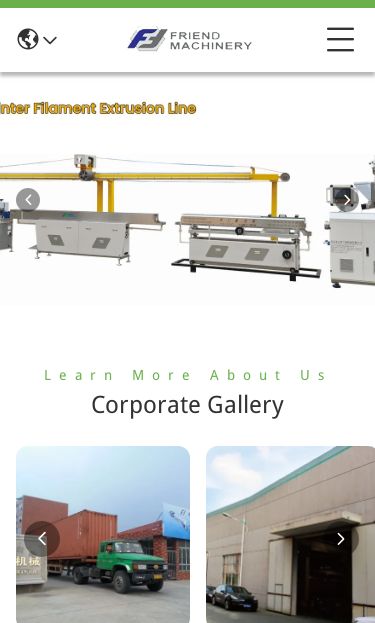 mobile interface of friendplasticmachine.com