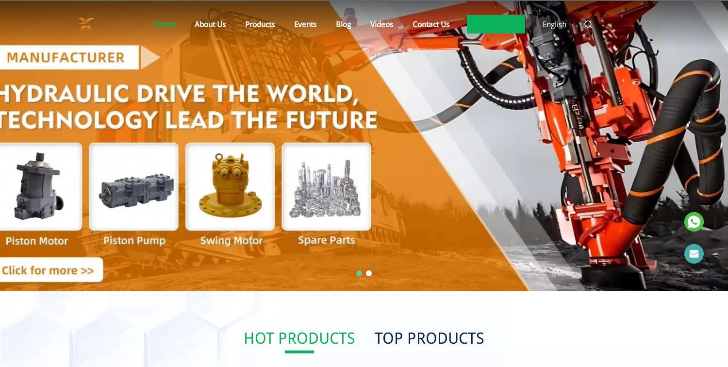 pc interface of hydraulicmachineryparts.com