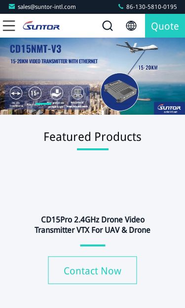 mobile interface of cofdm-transmitter.com