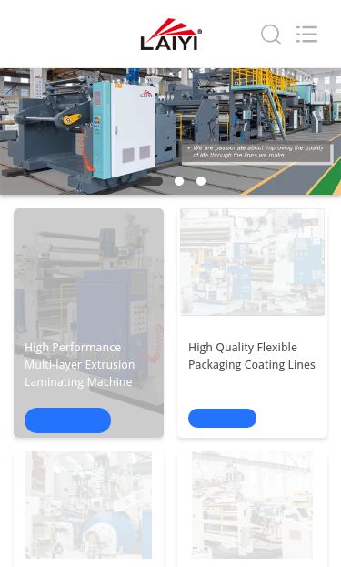 mobile interface of laiyiextrusion.com