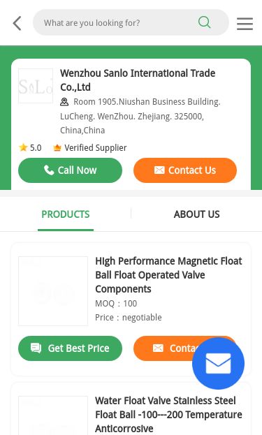 mobile interface of magneticfloatball.com