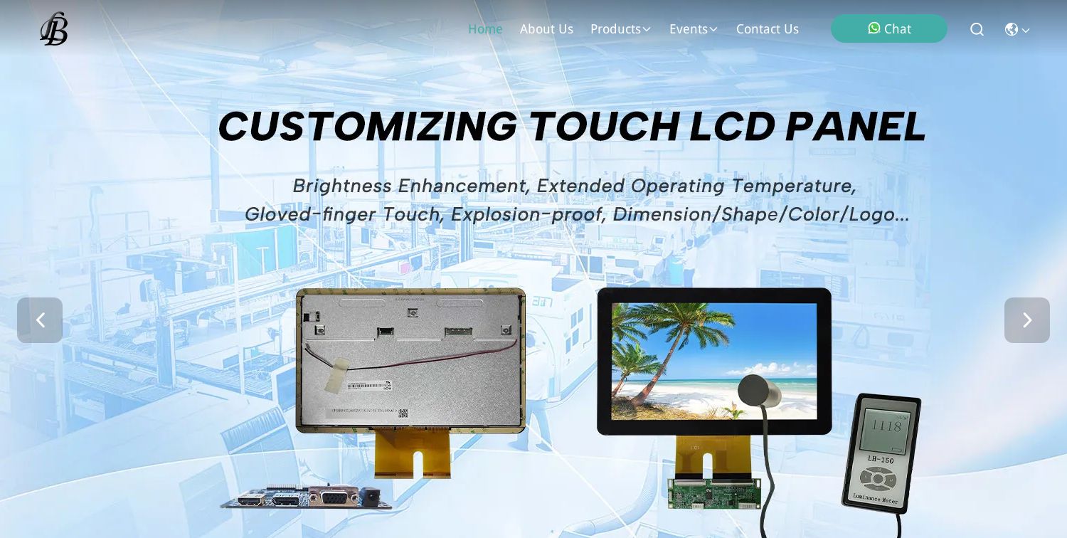 pc interface of touchlcdpanel.com