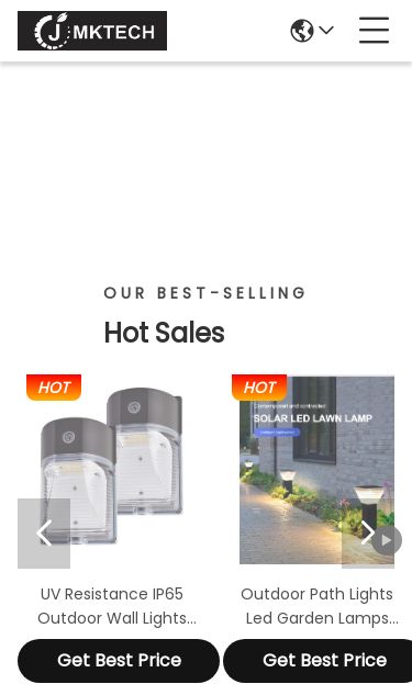 mobile interface of jmk-tech.com