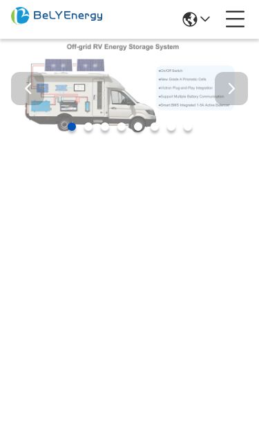 mobile interface of belybattery.com