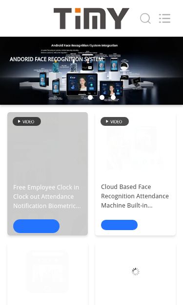 mobile interface of facerecognitionmachines.com