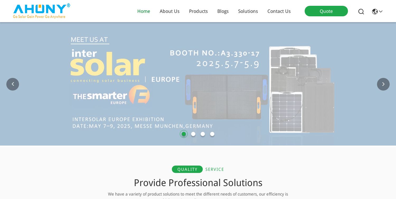 pc interface of solarflexiblepanels.com