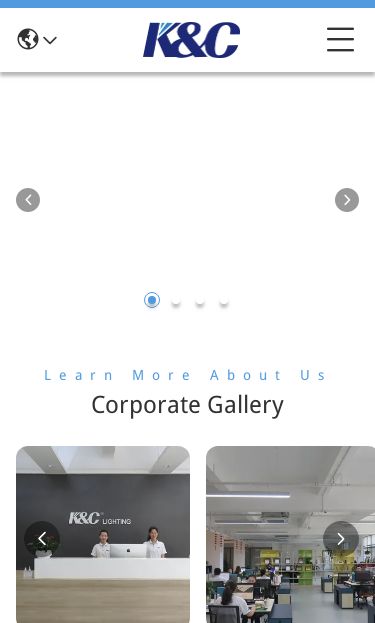 mobile interface of ledstripaluminiumprofile.com