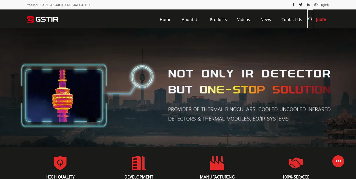 pc interface of infraredcore.com