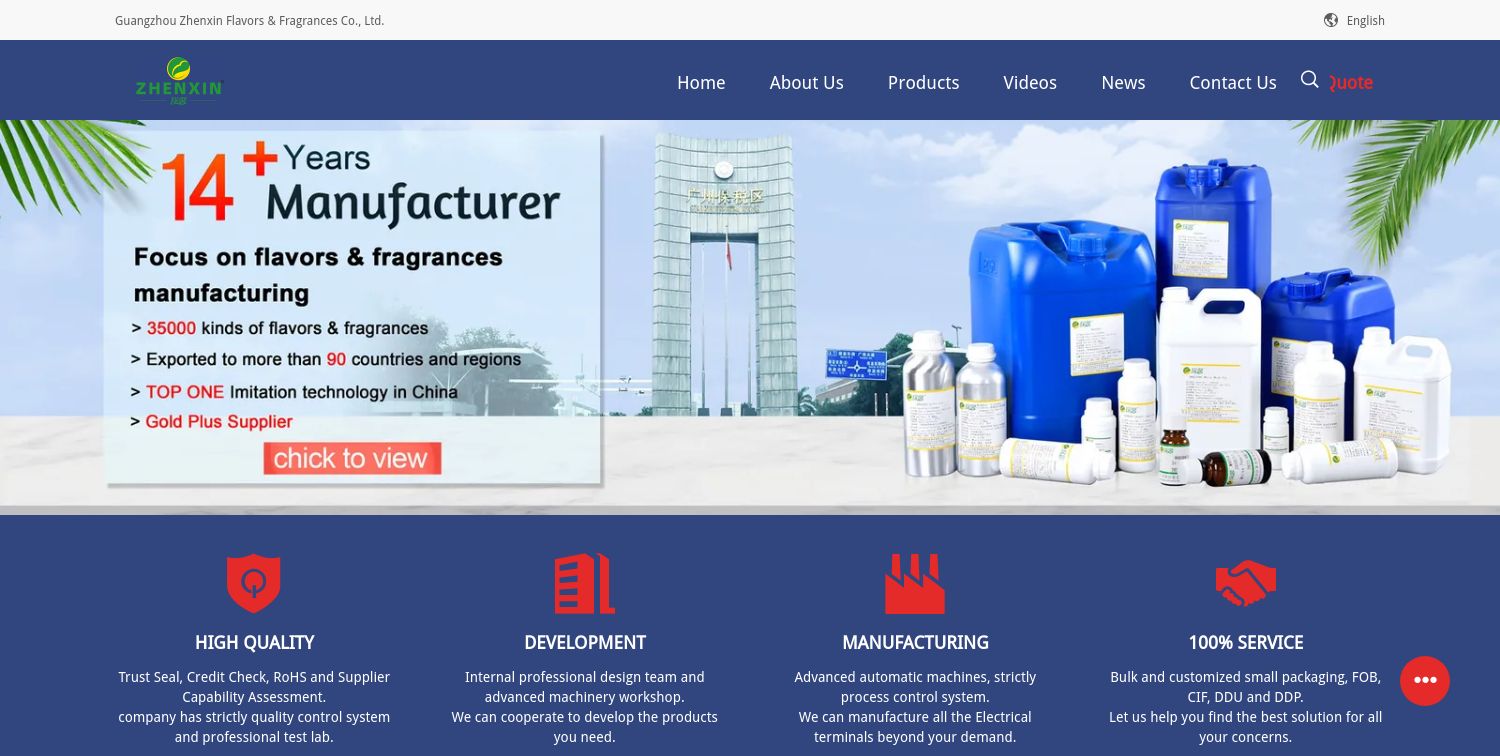 pc interface of flavour-fragrance.com