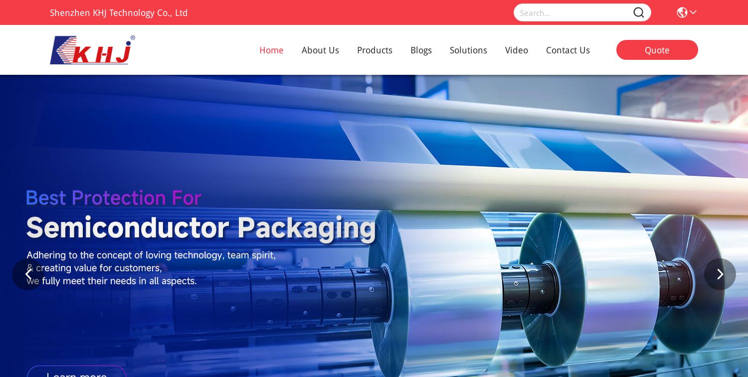 pc interface of khj.com.cn