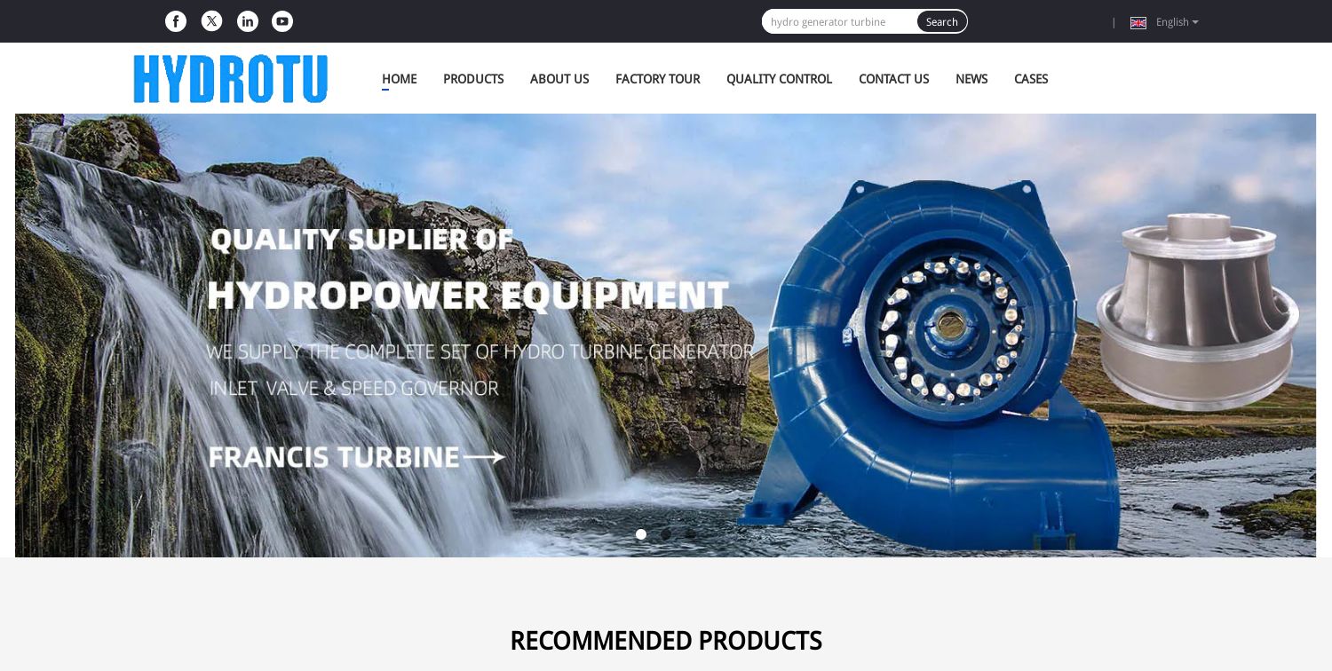 pc interface of hydrotu.com