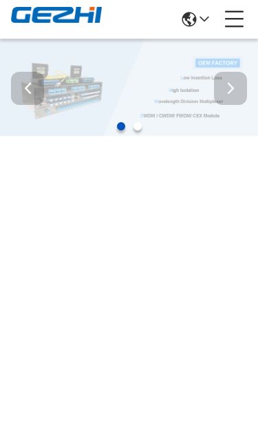 mobile interface of cwdm-muxdemux.com