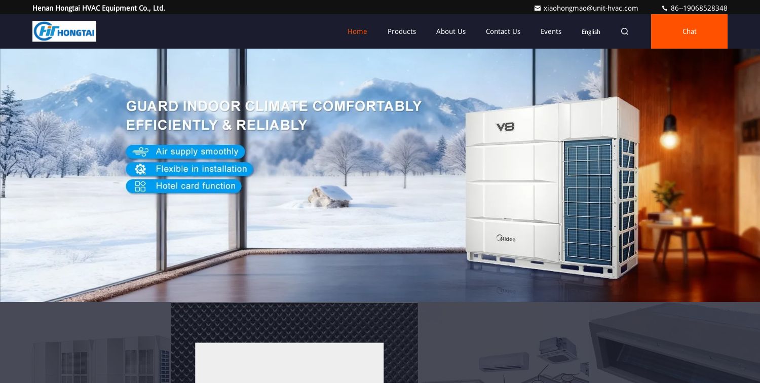 pc interface of unit-hvac.com