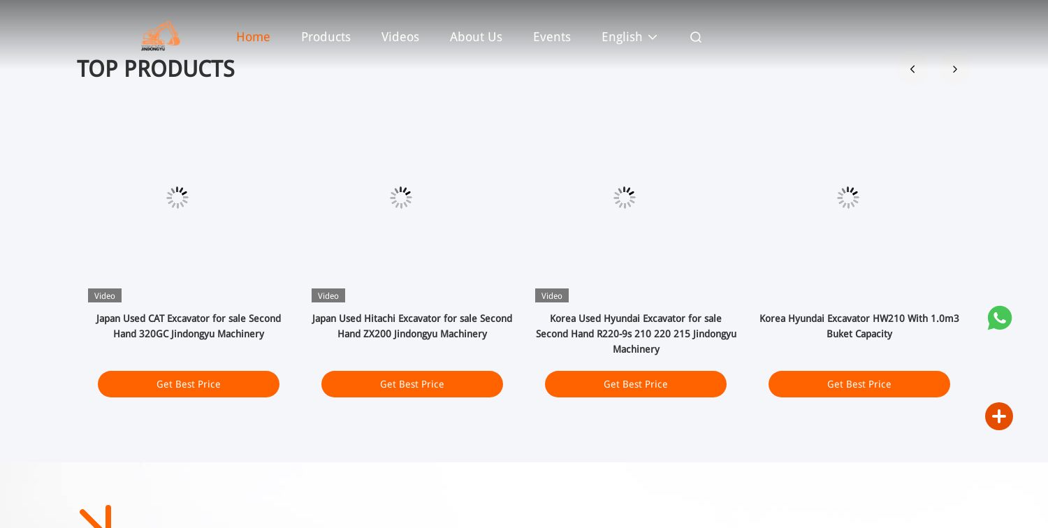 pc interface of usedexcavatorseller.com