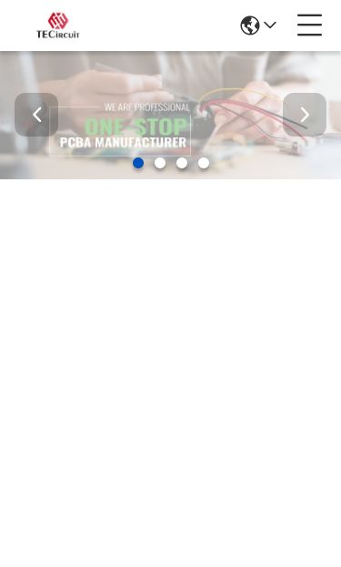 mobile interface of tecircuitpcba.com