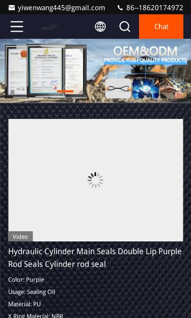 mobile interface of hydsealkit.com