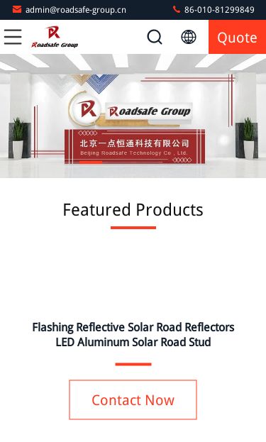 mobile interface of trafficroadsafe.com