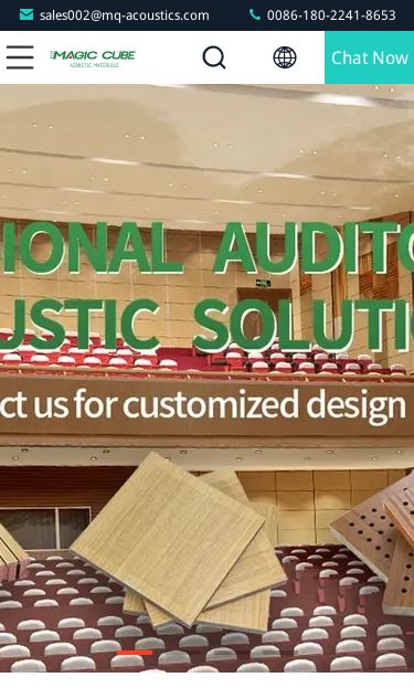 mobile interface of soundacousticpanel.com