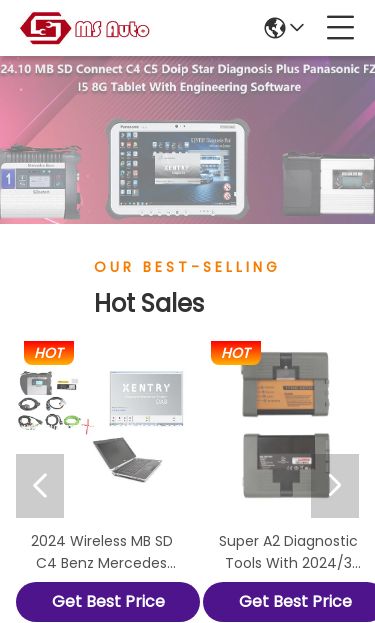 mobile interface of automotive-diagnostictools.com