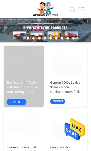 mobile interface of semitankertrailers.com