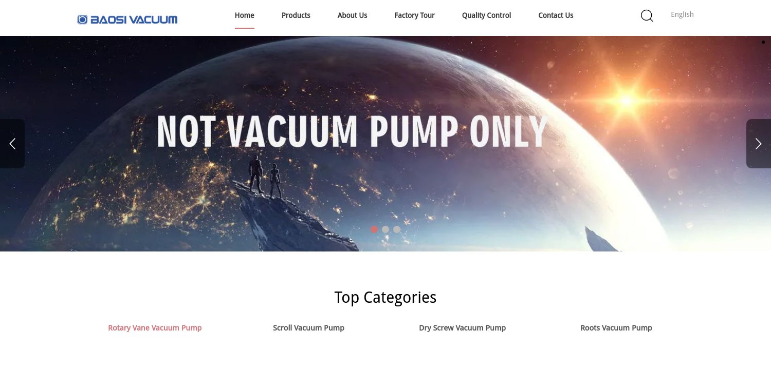 pc interface of baosivacuum.com