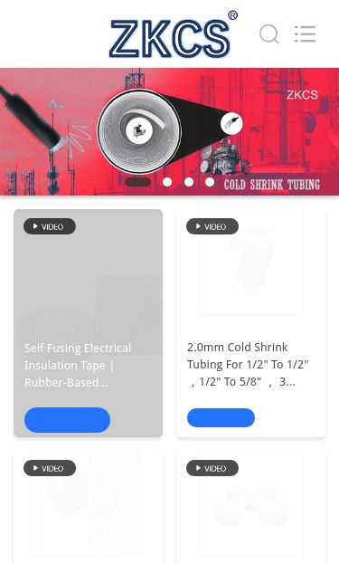 mobile interface of cold-shrinktube.com