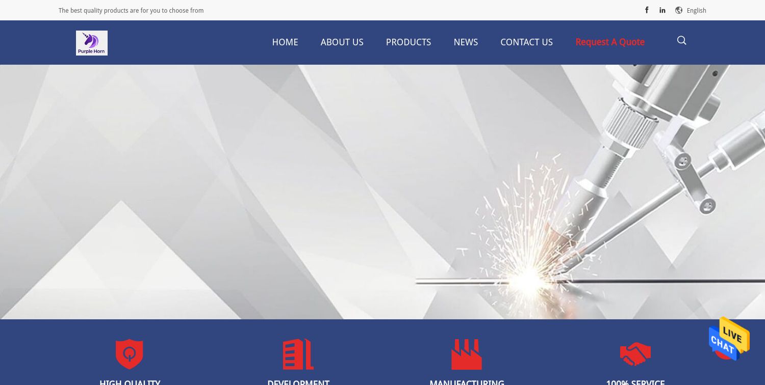 pc interface of herolaserwelding.com