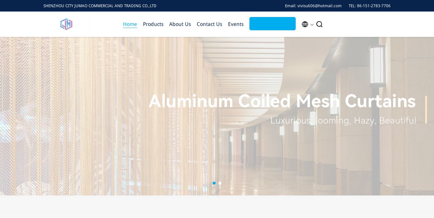 pc interface of architecturaldecorativemesh.com