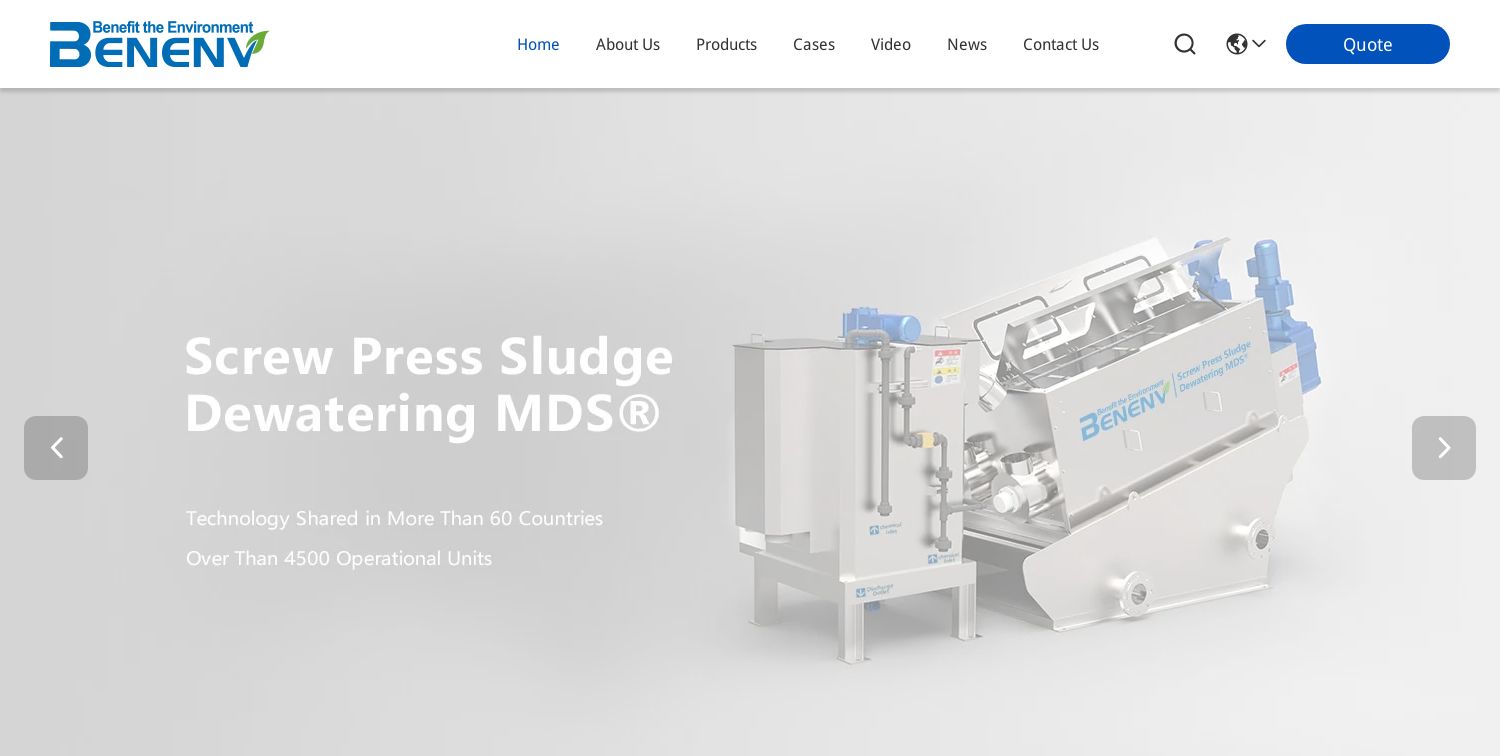 pc interface of wastewatertreatmentmachines.com