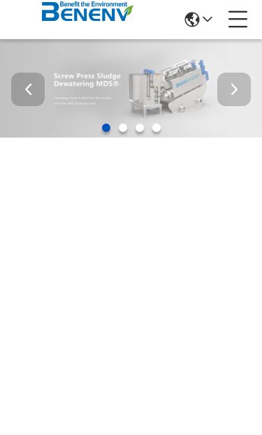 mobile interface of wastewatertreatmentmachines.com