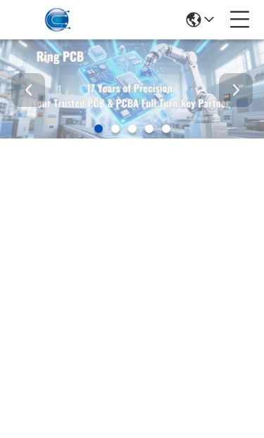 mobile interface of turnkeypcb-assembly.com