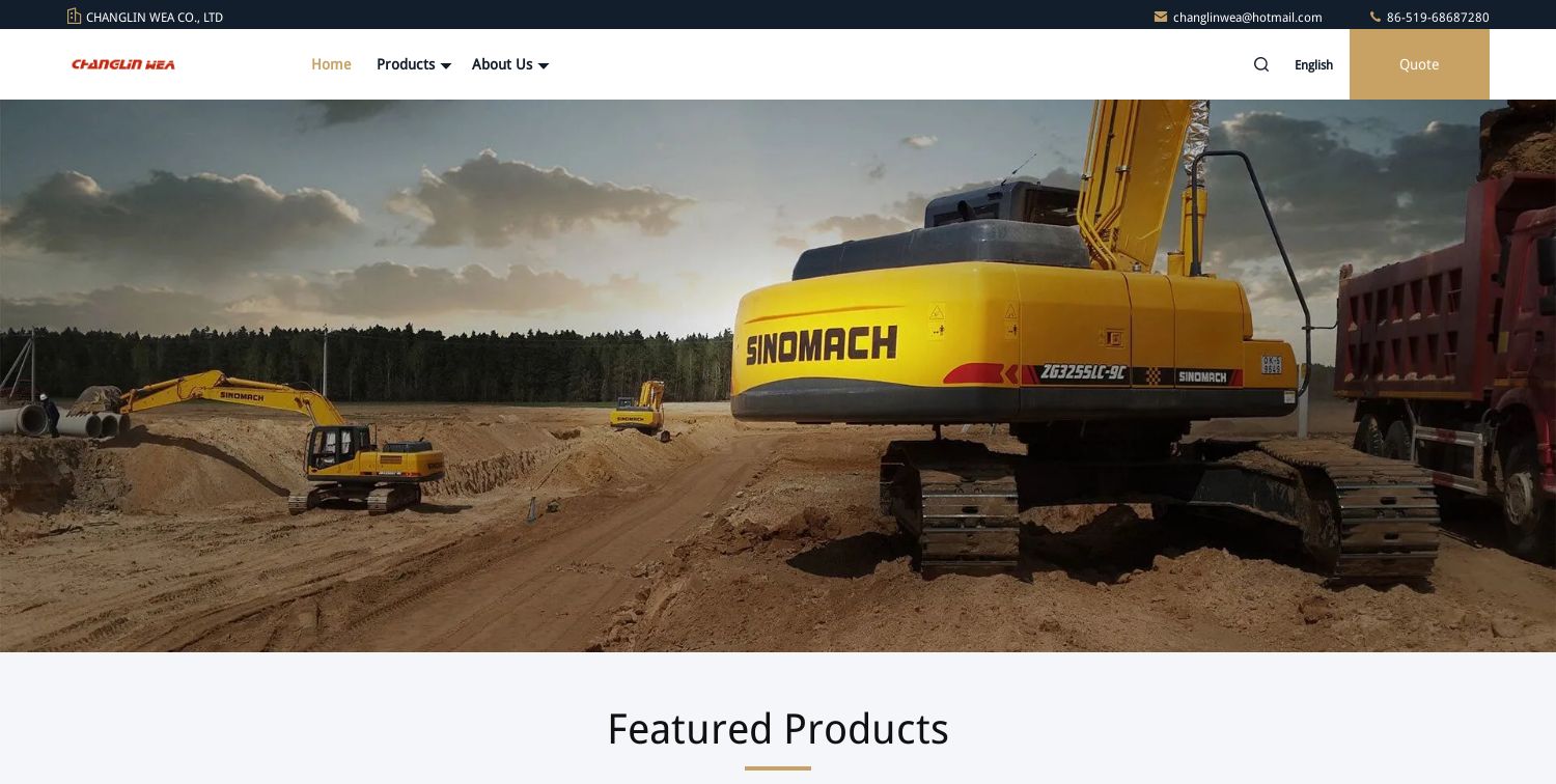 pc interface of changlinwea.com