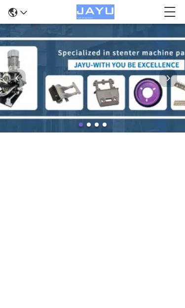 mobile interface of stenter-parts.com