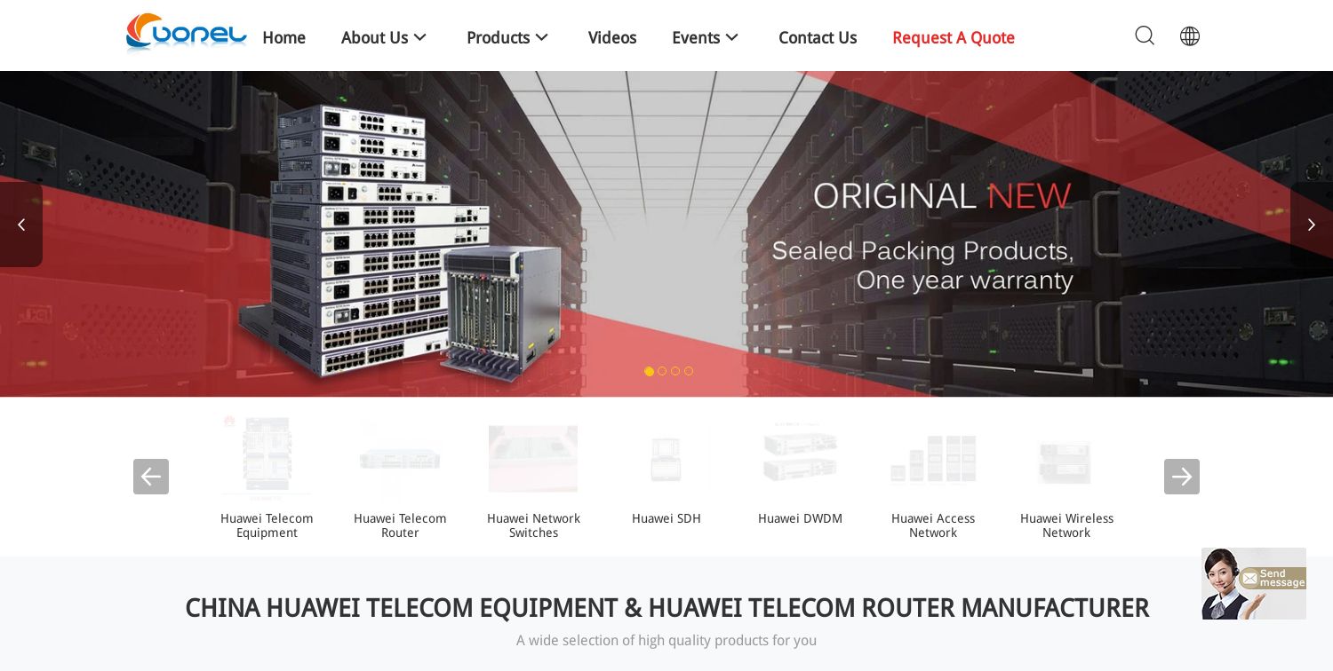 pc interface of huaweitelecomequipment.com