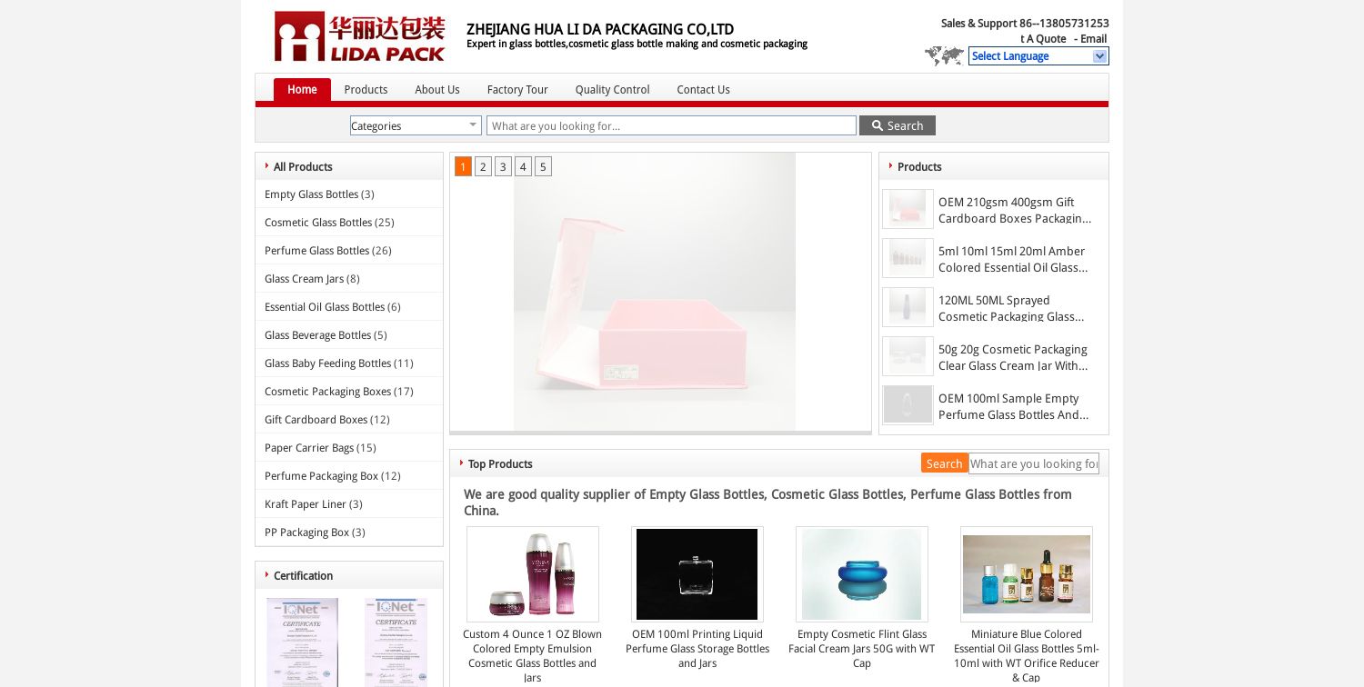 pc interface of empty-glassbottles.com
