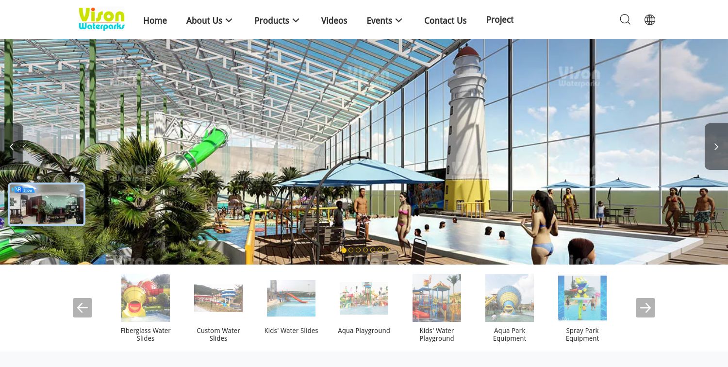 pc interface of waterpark-equipment.com