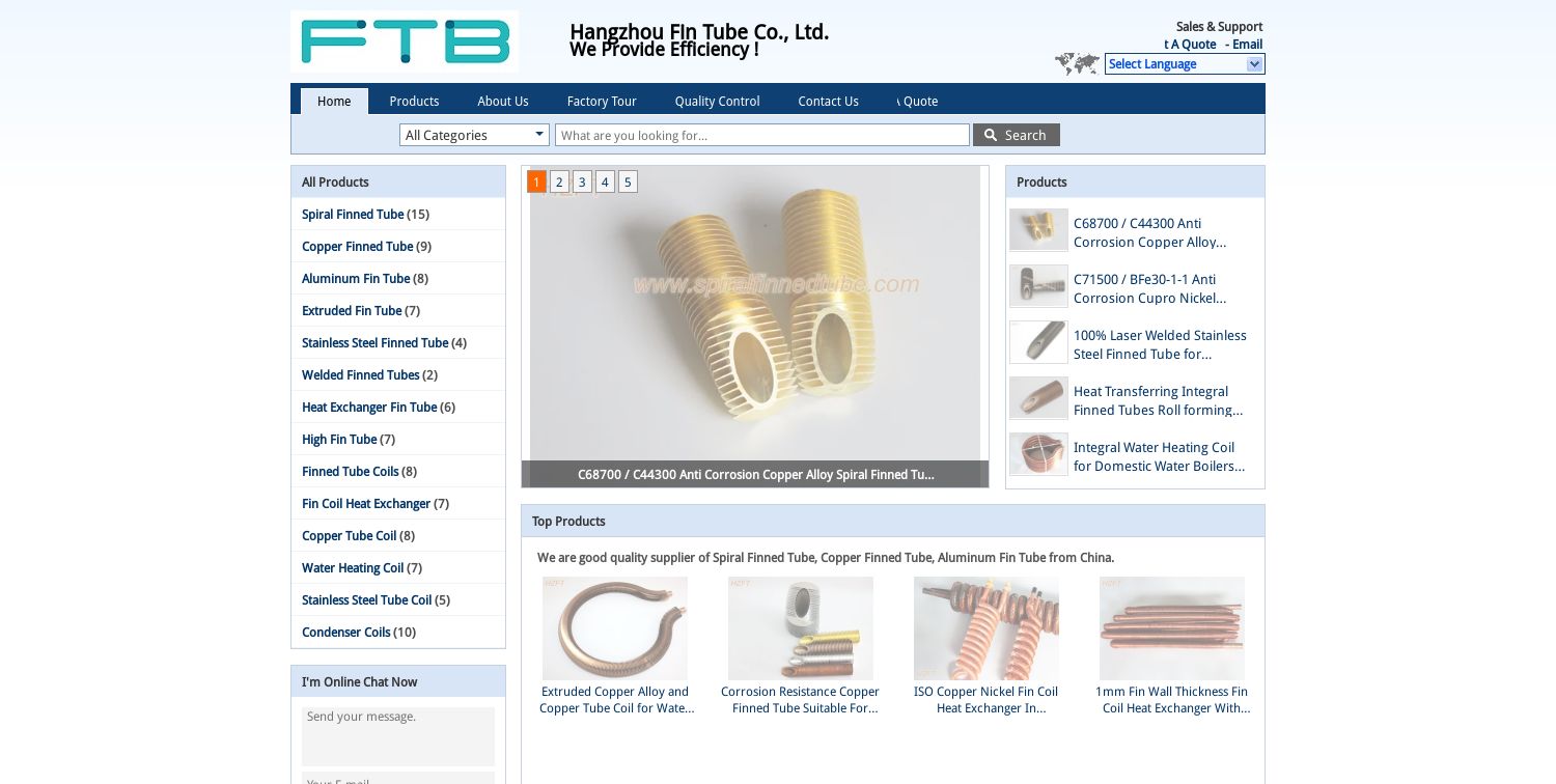 pc interface of spiralfinnedtube.com