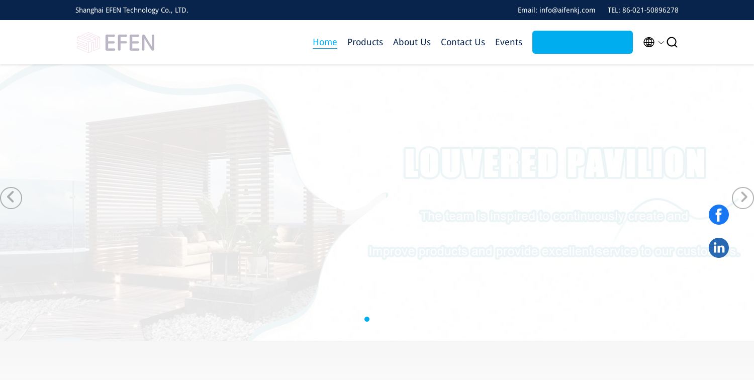 pc interface of alumiumpergola.com