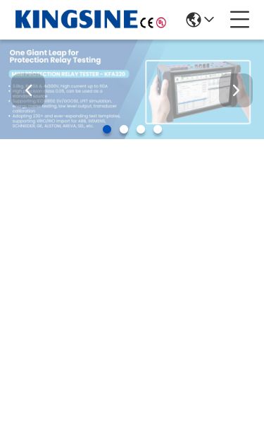 mobile interface of kingsin.com.cn