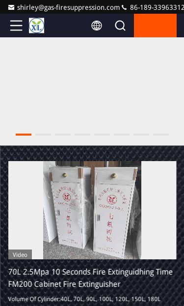 mobile interface of gas-firesuppression.com